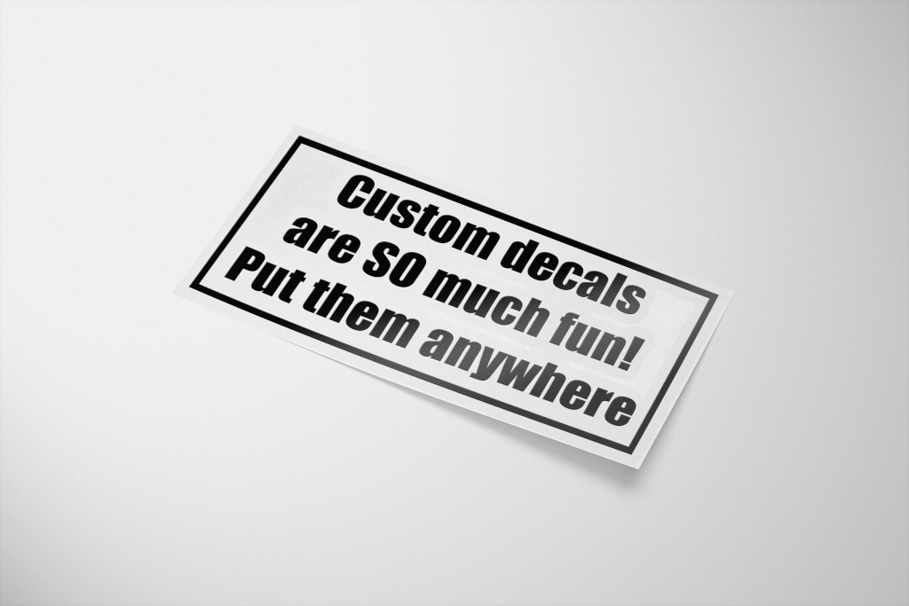 Put Anywhere Multi-color Text Custom Vinyl Decal - A Pretty Addiction