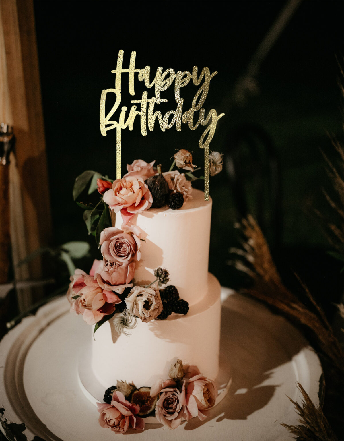 Acrylic Happy Birthday Cake Topper - A Pretty Addiction